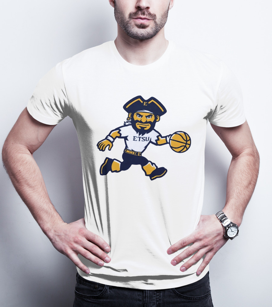 ETSU Buccaneers Basketball Pirate Mascot East Tennessee State University T-Shirt