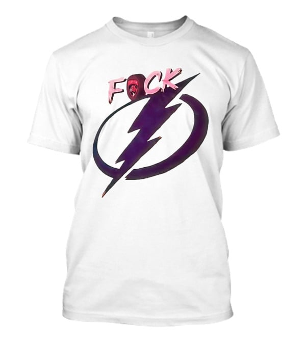 F Panthers Rivalry With Tampa Bay Lightning Lightning Bolt T-Shirt