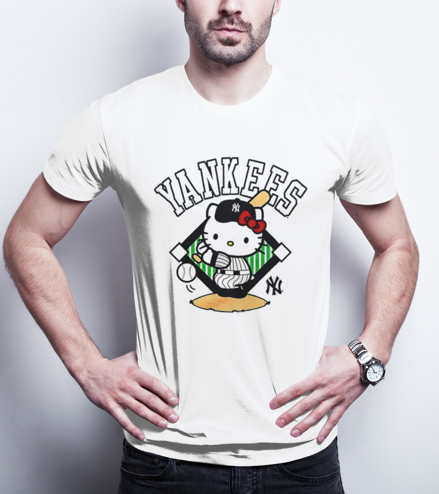 Hello Kitty Yankees Baseball Swing 2026 T-Shirt