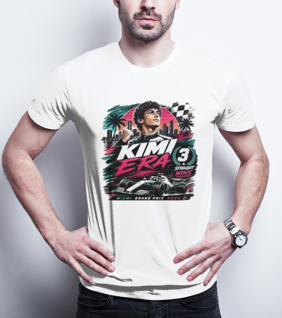 Kimi Era 3 Straight Wins Miami Grand Prix 2026 T-Shirt