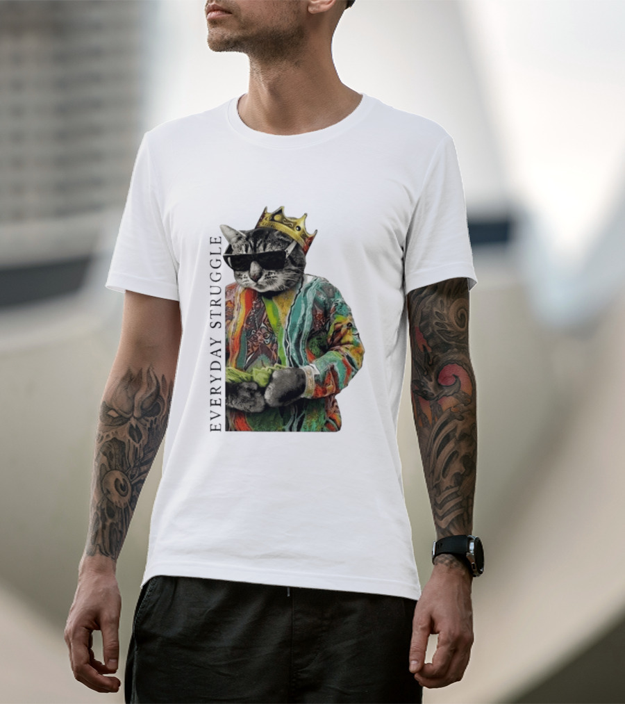 Scottie Barnes Everyday Struggle Cat In Colorful Crowned Outfit T-Shirt