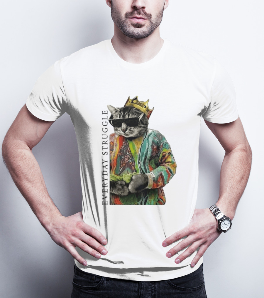 Scottie Barnes Everyday Struggle Cat In Colorful Crowned Outfit T-Shirt