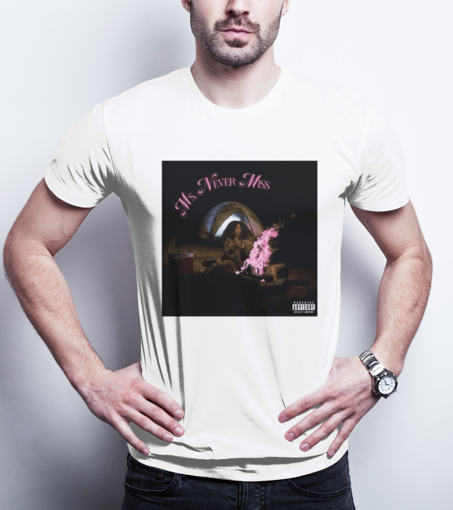 SZA Ms Never Miss Camping Single Cover T-Shirt