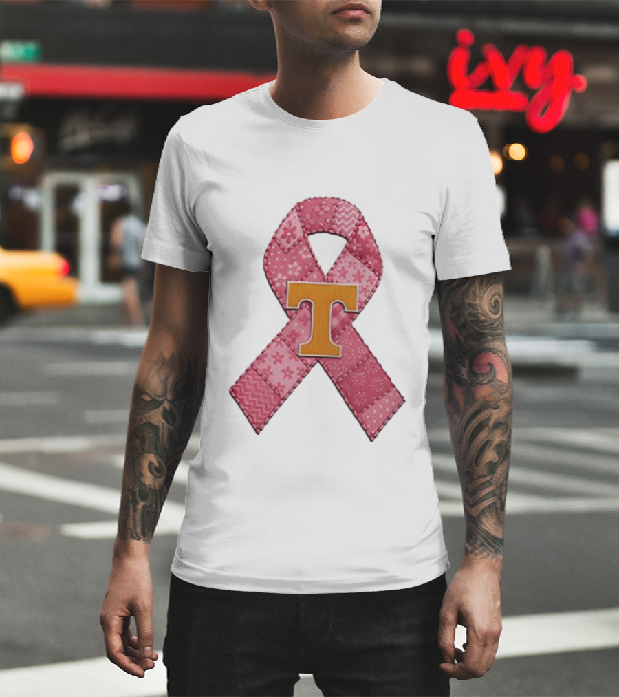 Tennessee Volunteers Pink Ribbon Breast Cancer Awareness T-Shirt
