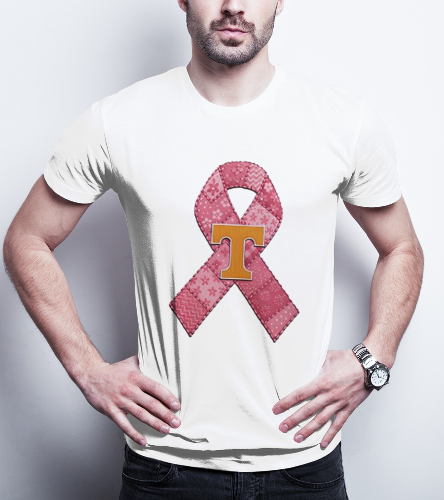 Tennessee Volunteers Pink Ribbon Breast Cancer Awareness T-Shirt
