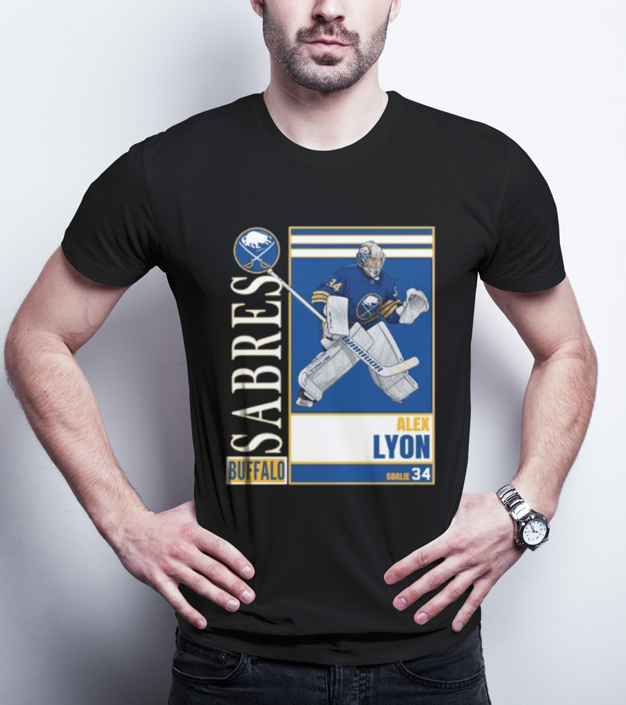 Buffalo Sabres Alex Lyon Goalie 34 Hockey T-Shirt