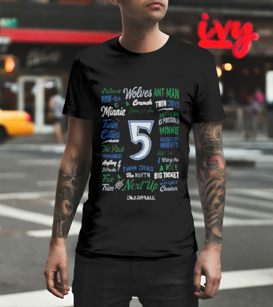 Webber Twin Cities Timberwolves Ant Man Dunk Aerospace Next Up Basketball 5 T-Shirt