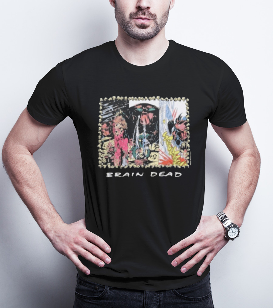 Brain Dead X Predator Comic Style Graphic Collaboration T-Shirt