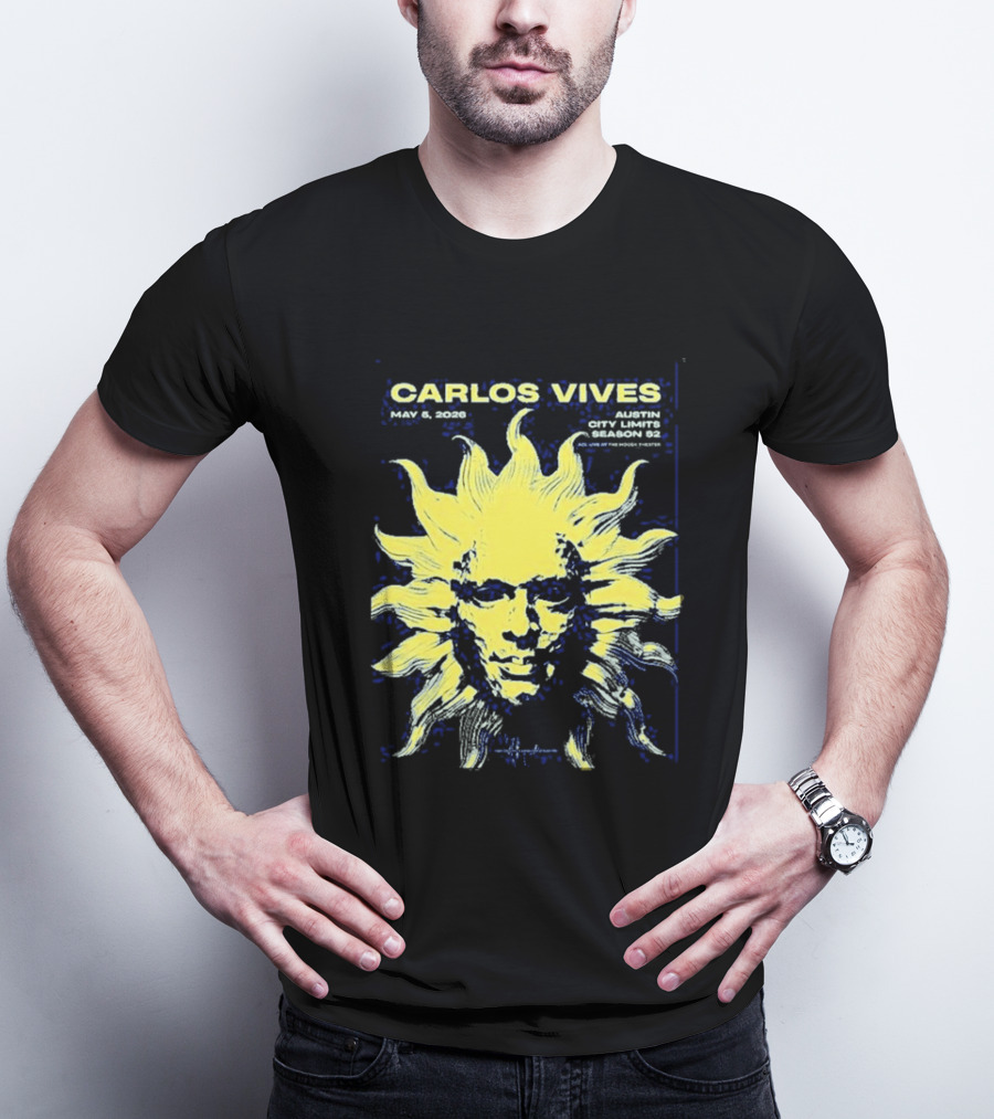 Carlos Vives May 05 2026 Austin Texas Concert Sun T-Shirt