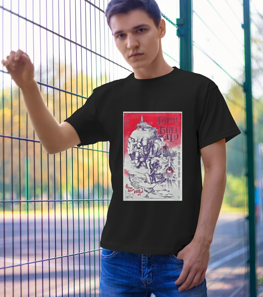 King Buffalo Vienna Arena May 4 2026 Concert Art Featuring Surreal Imagery And Space T-Shirt