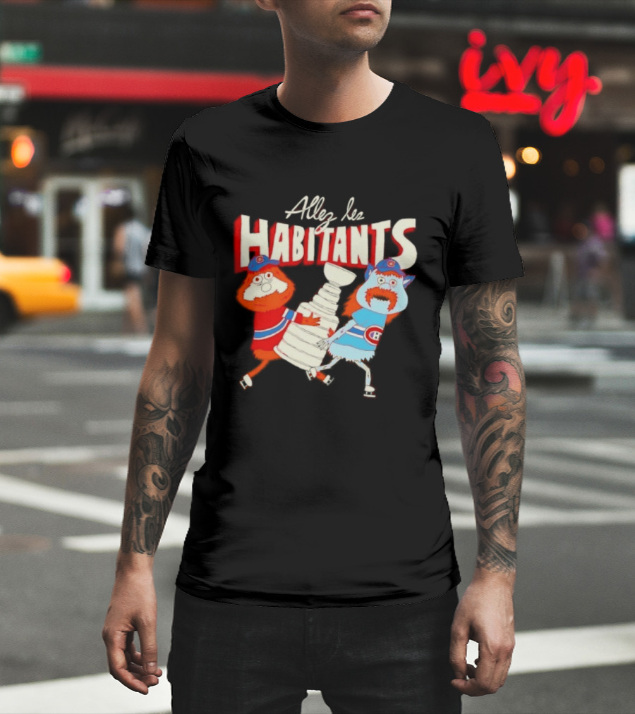 Allez Les Habitants Montreal Canadiens Trophy Celebration T-Shirt