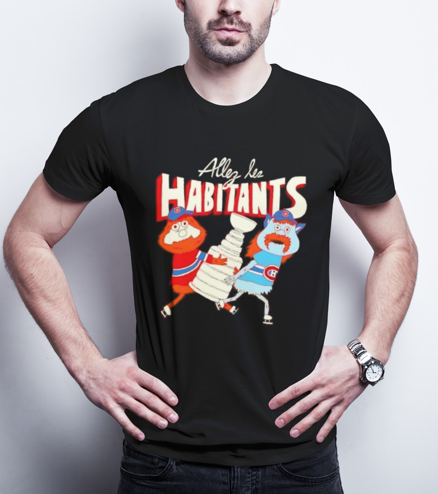 Allez Les Habitants Montreal Canadiens Trophy Celebration T-Shirt
