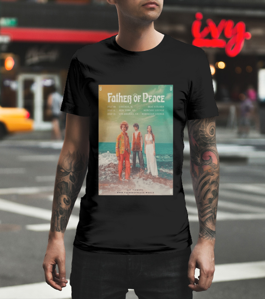 Father Of Peace Fall Tour 2026 Chicago New York Los Angeles T-Shirt