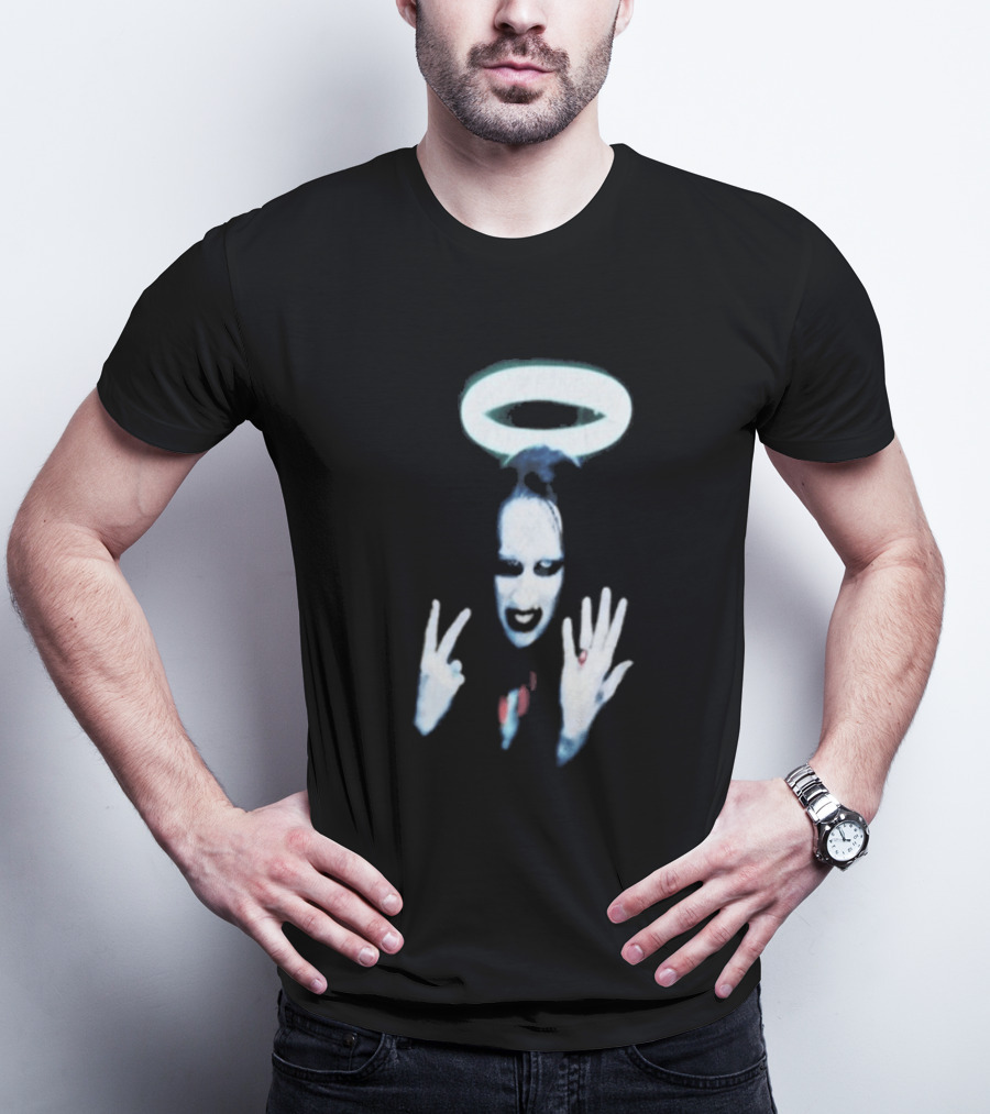 Wyco 1997 Marilyn Manson Angel Halo Gesture T-Shirt