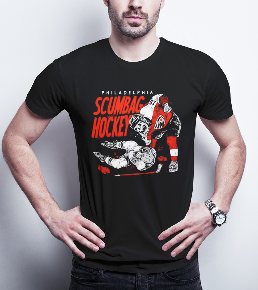 Philadelphia Scumbag Hockey Skeleton Garnet Hathaway NHL 2026 T-Shirt