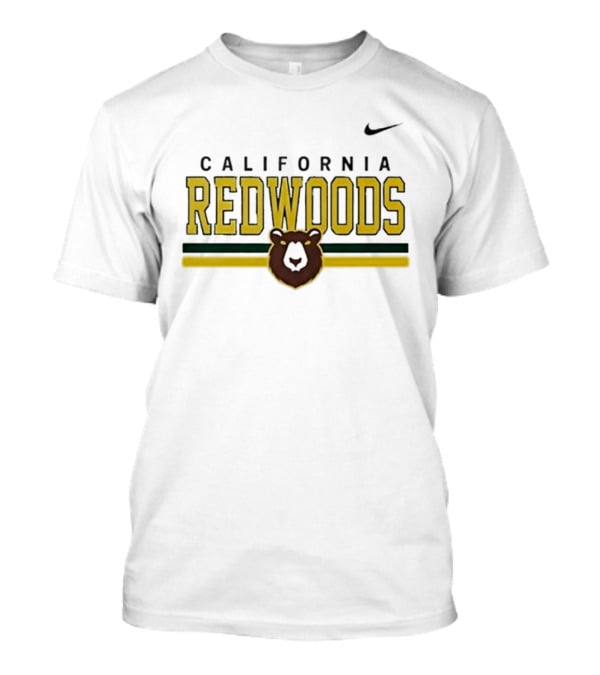 California Redwoods Lacrosse Stripe Nike Bear T-Shirt