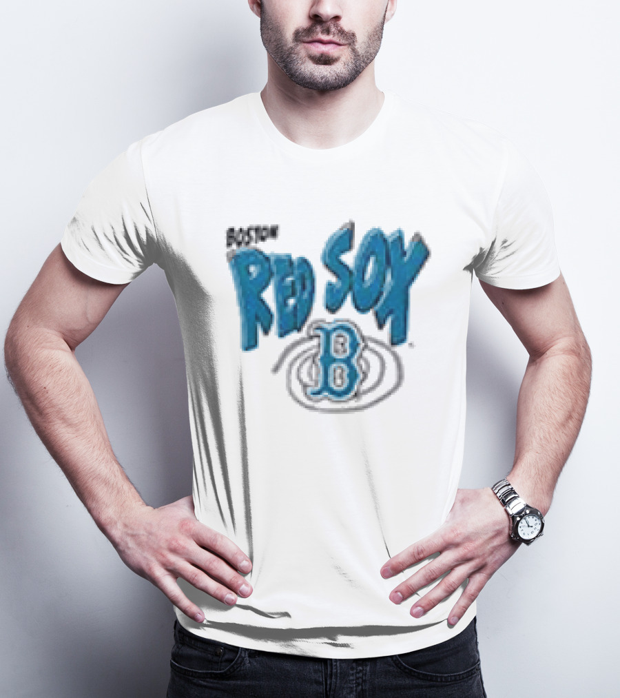 Boston Red Sox Psychedelic B Logo Swirl T-Shirt
