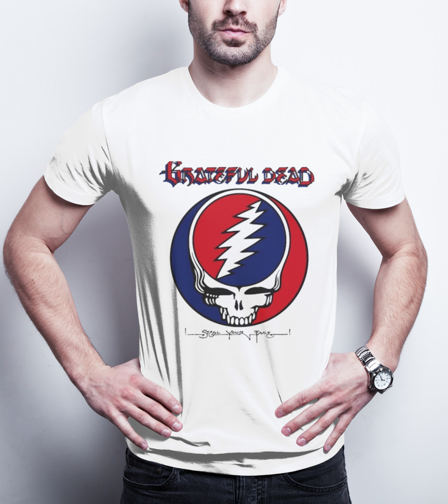 Grateful Dead Steal Your Face Skull Lightning Bolt T-Shirt