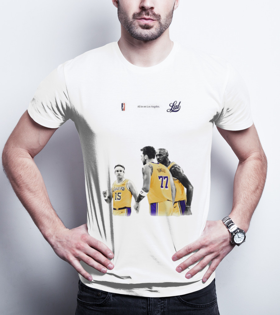 LeBron James Austin Reaves Luka Doncic Lakers Ring Season 2026 Los Angeles NBA Championship Dream Team T-Shirt