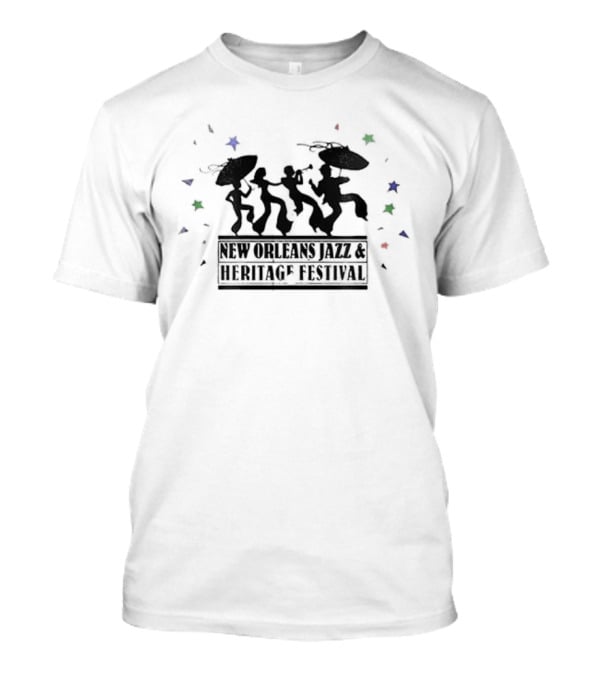 New Orleans Jazz Heritage Festival Second Line Celebration T-Shirt