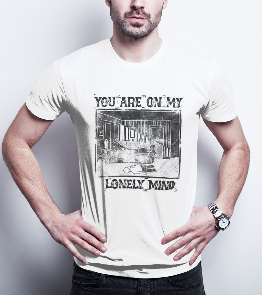 You Are On My Lonely Mind Vintage Country House Scene T-Shirt
