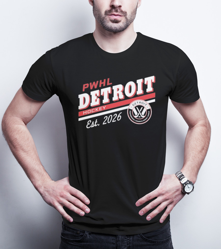 PWHL Detroit Hockey Est. 2026 Sportiqe Duke T-Shirt