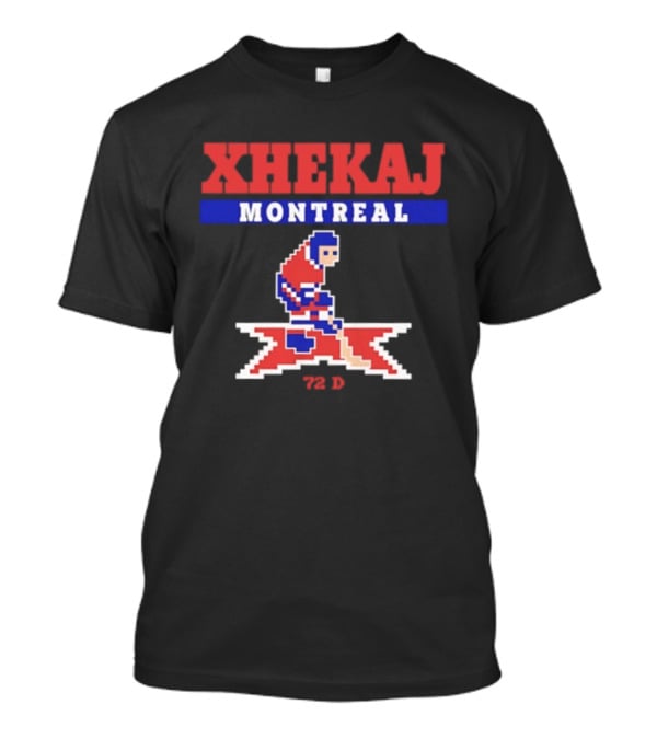 Xhekaj Montreal Canadiens 72 D Retro Hockey Player Pixel T-Shirt