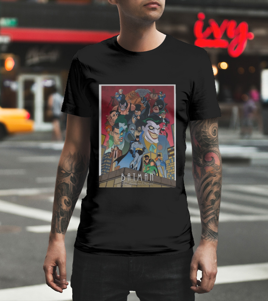 Batman The Animated Series 1992 Cast Villains Gotham City T-Shirt