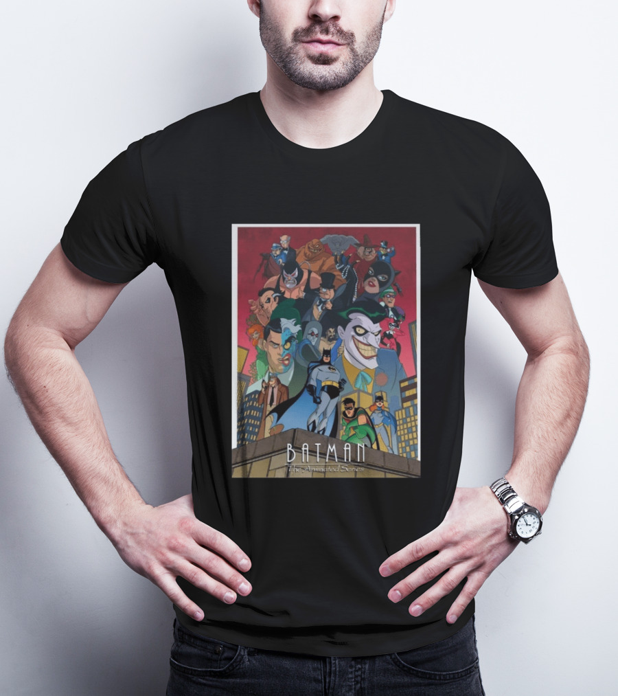 Batman The Animated Series 1992 Cast Villains Gotham City T-Shirt
