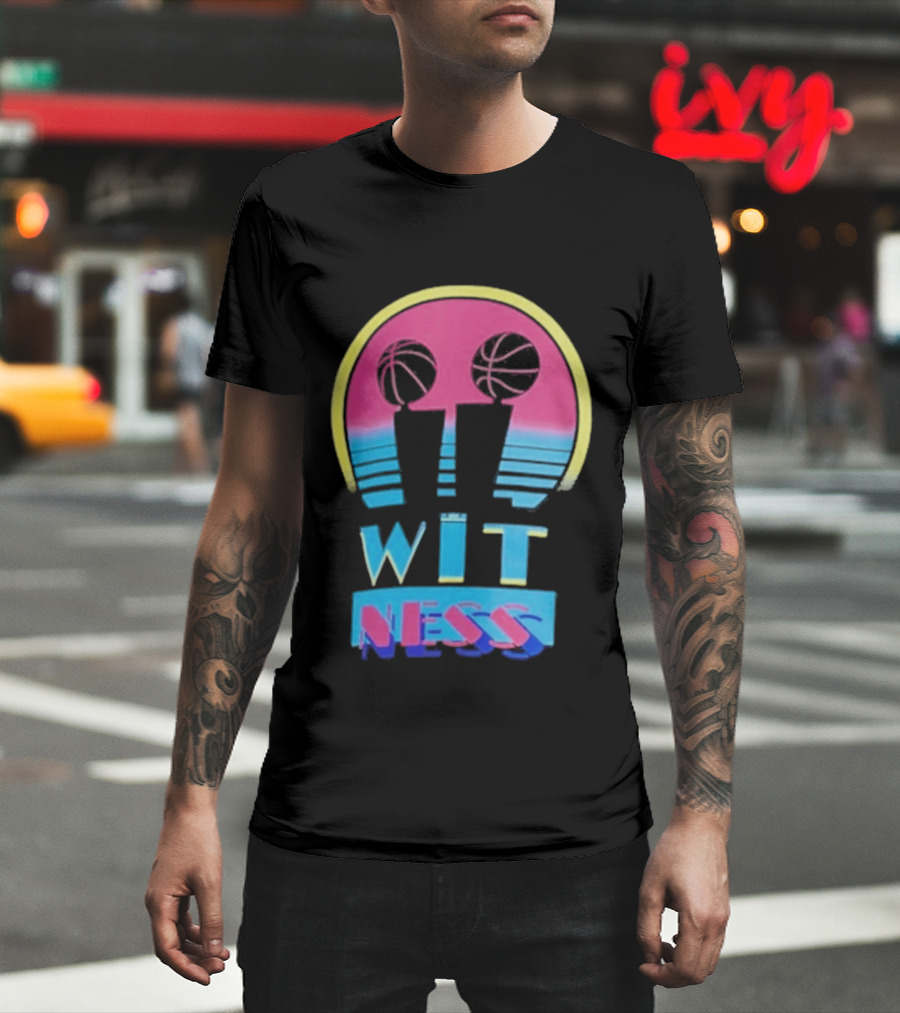 LeBron James Miami Twice Max90 Wit Ness Basketball T-Shirt