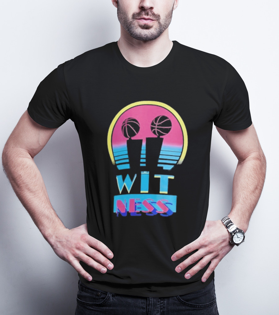 LeBron James Miami Twice Max90 Wit Ness Basketball T-Shirt