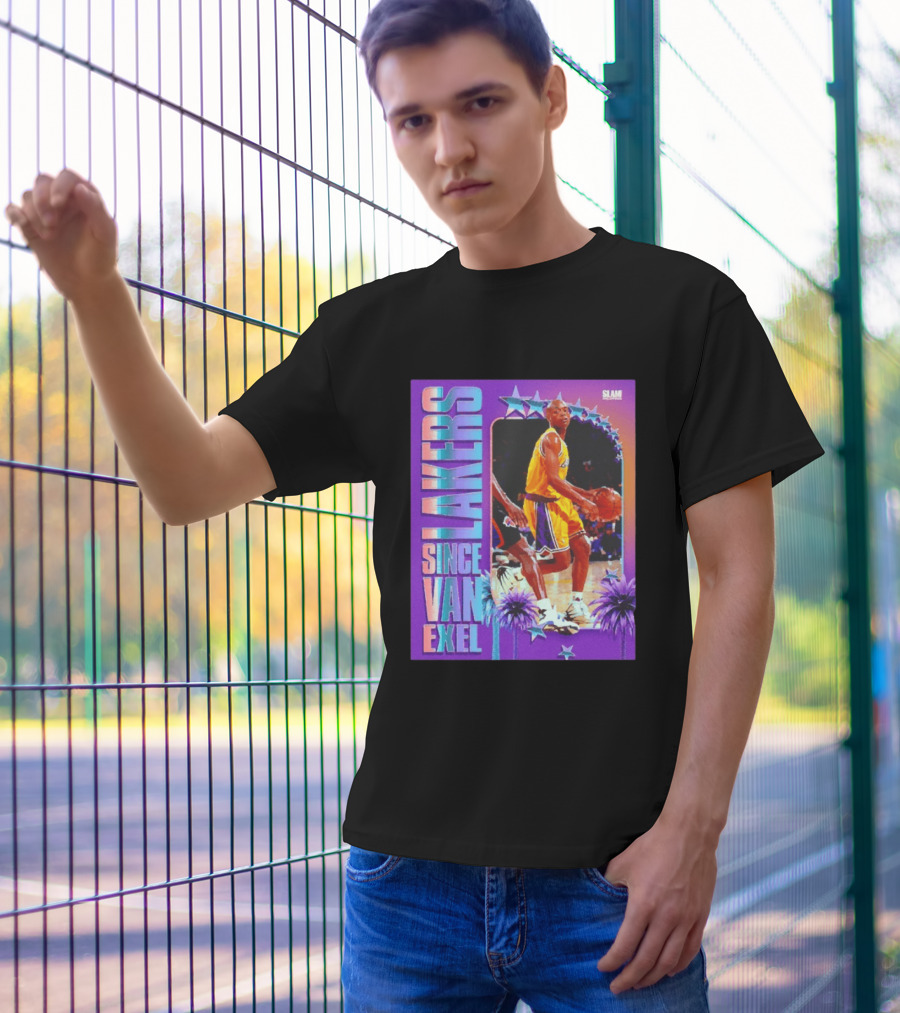 Lakers Since Van Exel SLAM Magazine Retro Basketball Legends T-Shirt