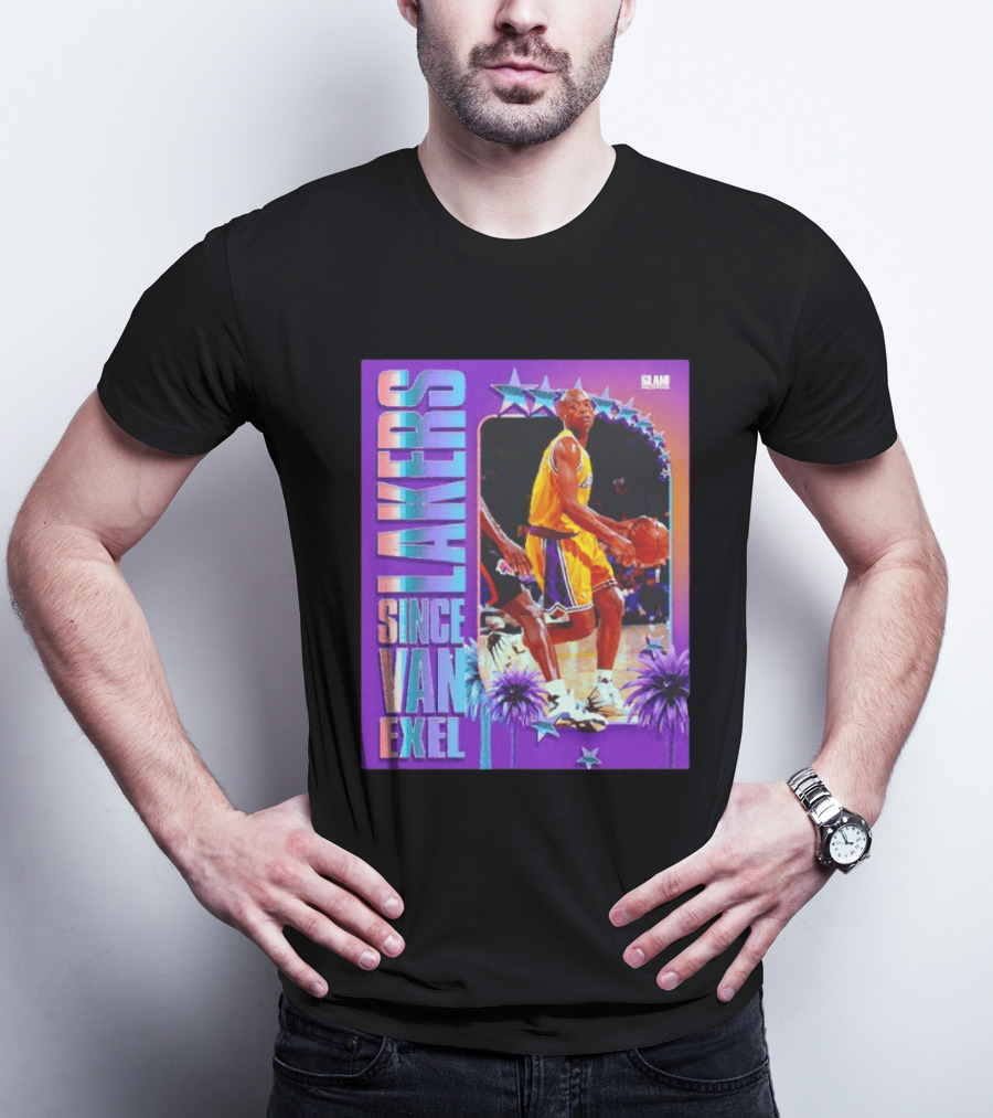 Lakers Since Van Exel SLAM Magazine Retro Basketball Legends T-Shirt