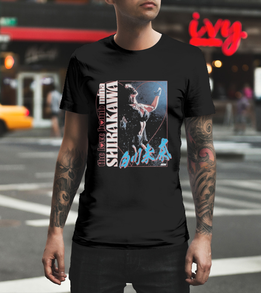 Mina Shirakawa The Love Bomb AEW Shirakawa T-Shirt