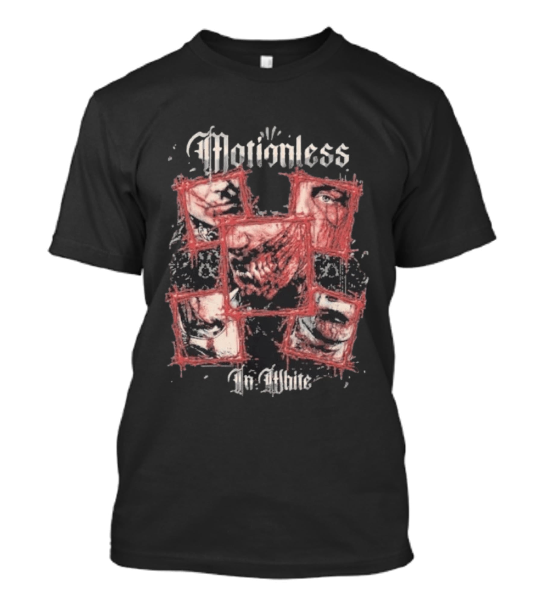 Motionless In White Torn By Time Collage T-Shirt
