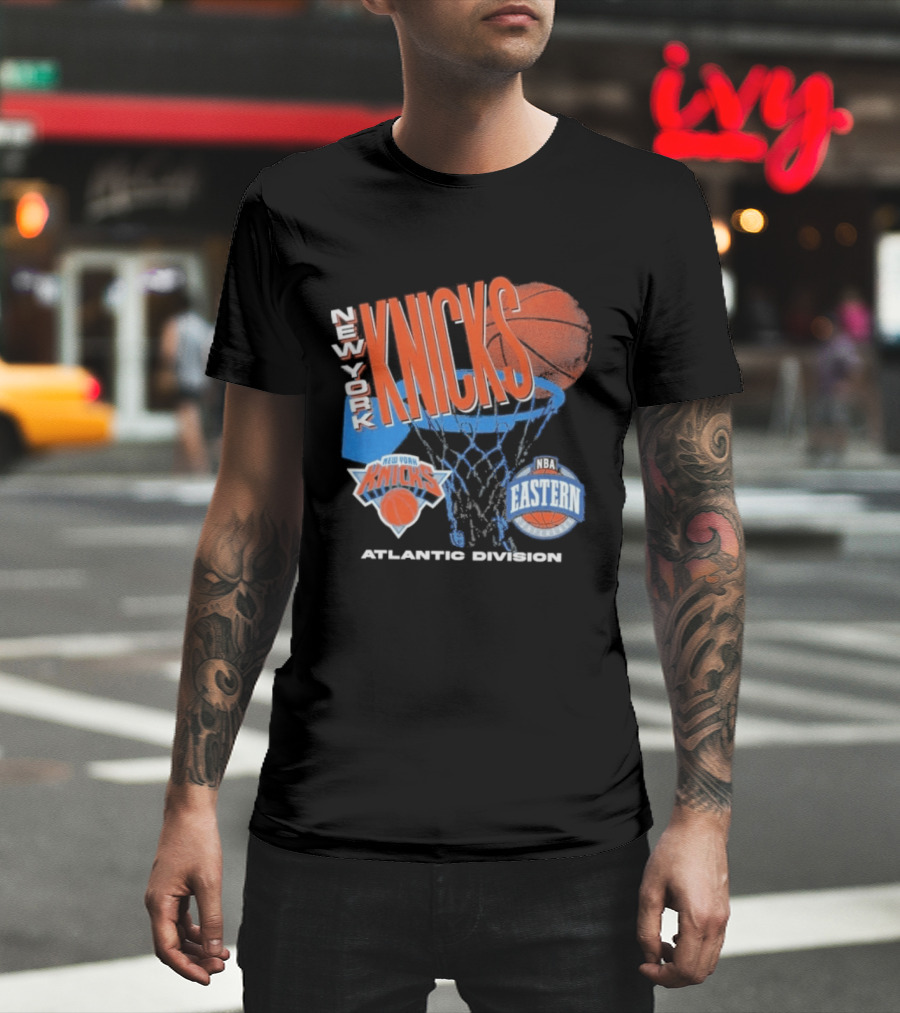 New York Knicks 90s Hardwood Classics Eastern Atlantic Division T-Shirt