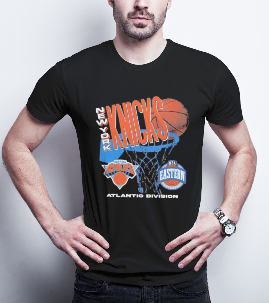 New York Knicks 90s Hardwood Classics Eastern Atlantic Division T-Shirt