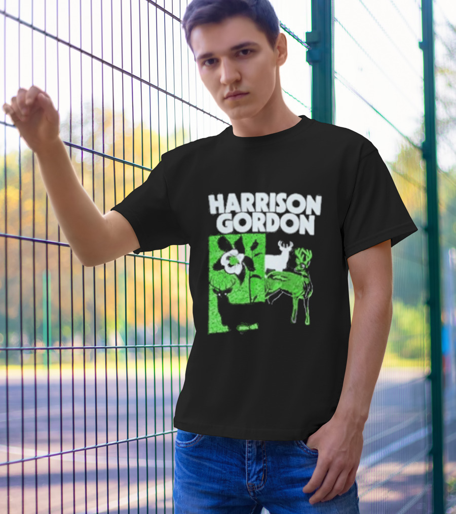 Harrison Gordon Tour Nature Wildlife Deer Flower T-Shirt