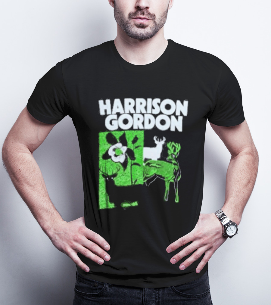 Harrison Gordon Tour Nature Wildlife Deer Flower T-Shirt