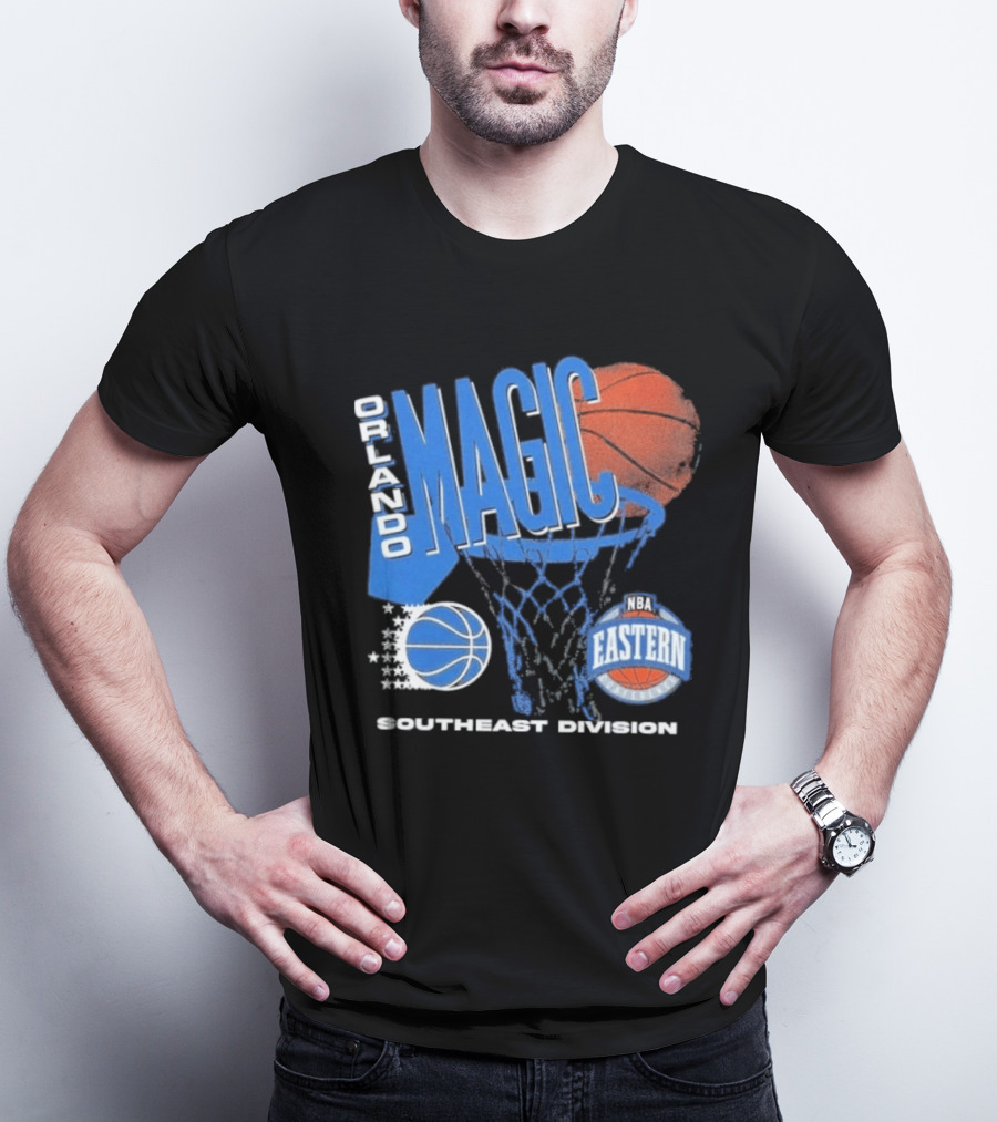 Orlando Magic 90s Hardwood Classics Southeast Division NBA Eastern Conference Basketball T-Shirt