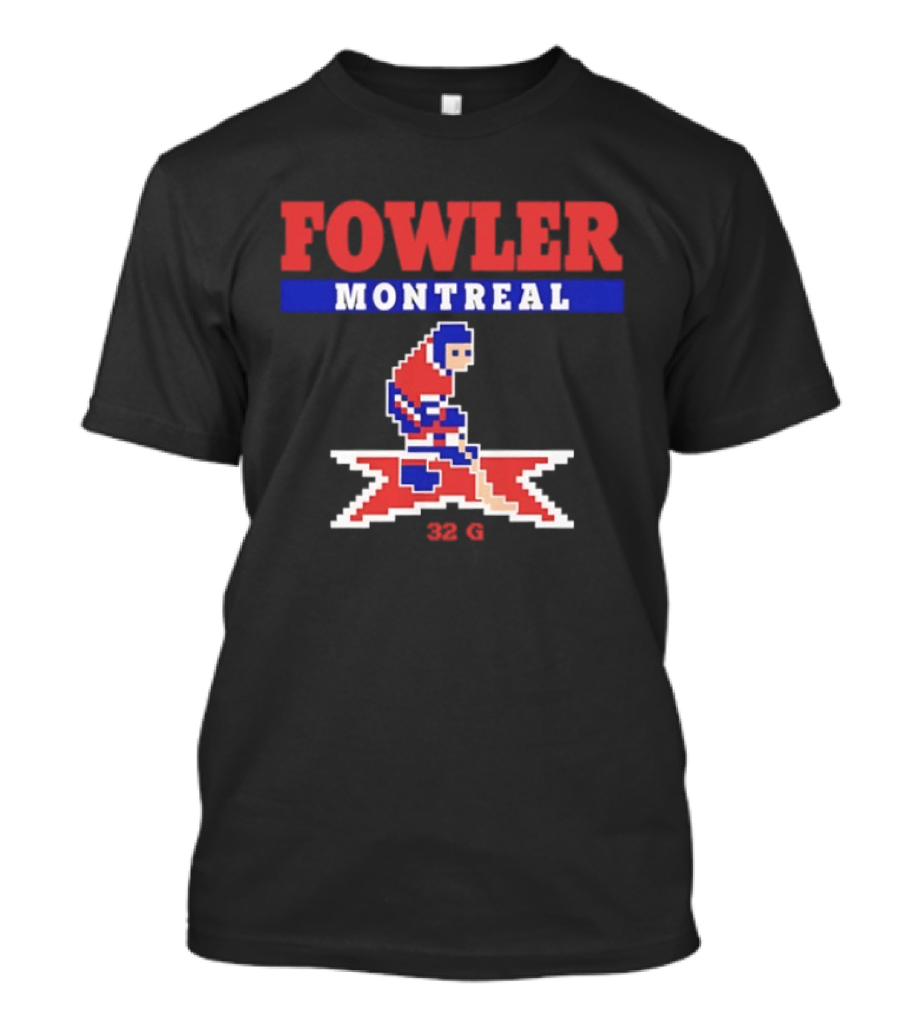 Fowler Montreal 32 G Pixel Hockey Player T-Shirt