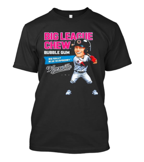 Big League Chew Bubble Gum Big Rally Blue Raspberry Knoxville Smokies T-Shirt