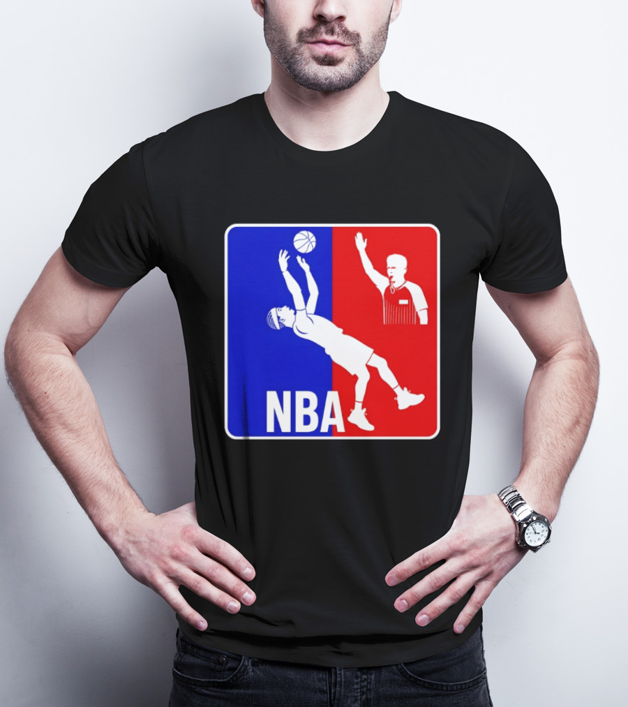 NBA 2026 SGA Flopping Moment OKC Thunder With Referee T-Shirt