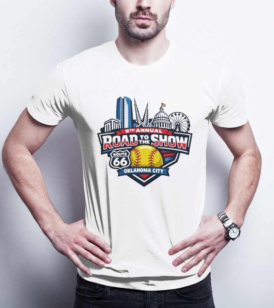 6th Annual Road To The Show Route 66 Oklahoma City T-Shirt