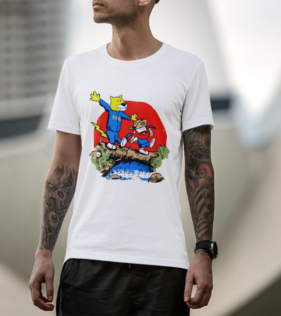 Buffalo Bills Football Cartoon Characters With DNR Sports T-Shirt