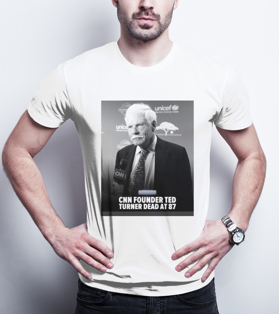 CNN Founder Ted Turner Dead At 87 UNICEF Interview T-Shirt