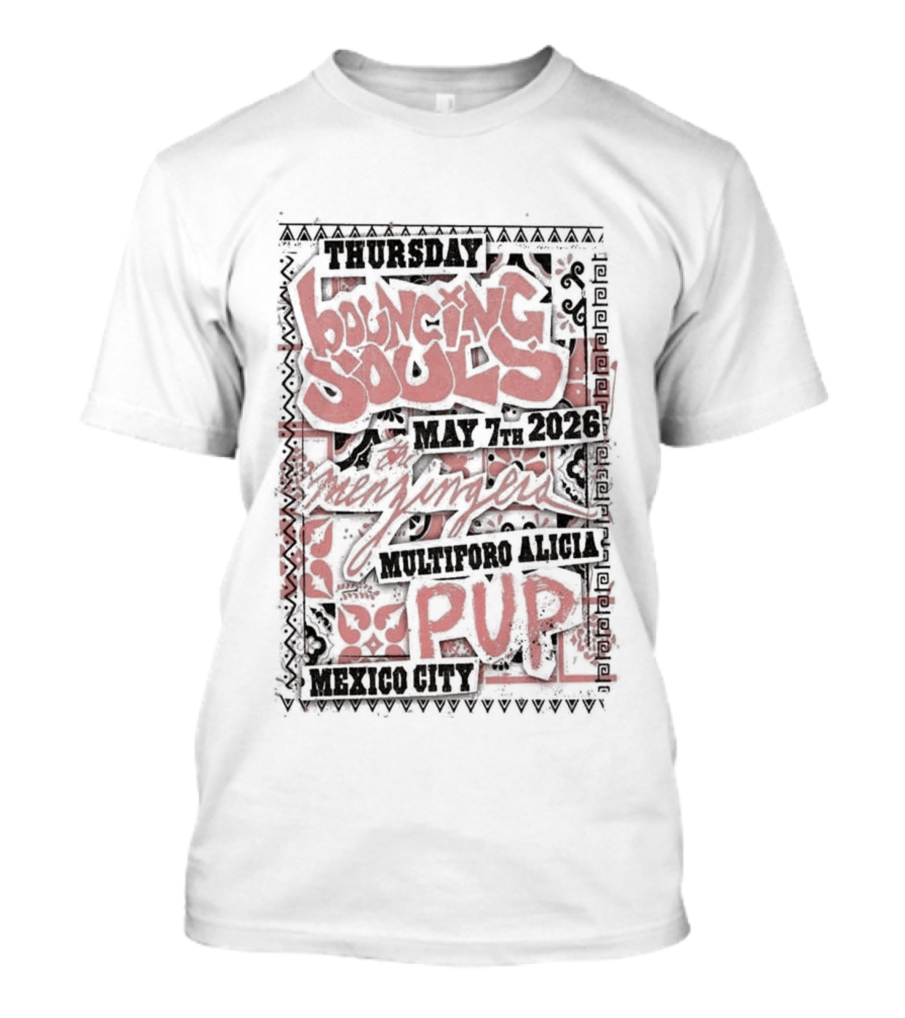 Thursday Mexico City The Bouncing Souls May 7 2026 Pup Event T-Shirt