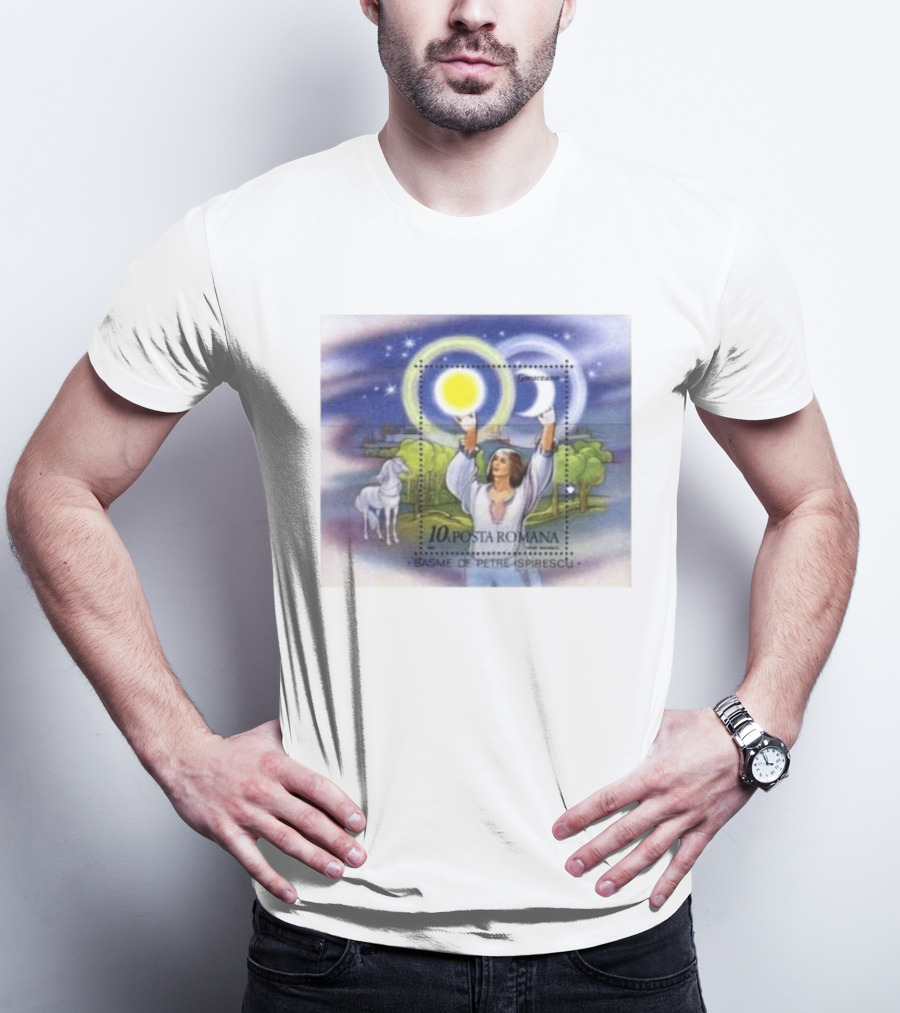 Posta Romana Basme De Petre Ispirescu Greuceanu Romania 1987 Stamps Bedtime Stories T-Shirt