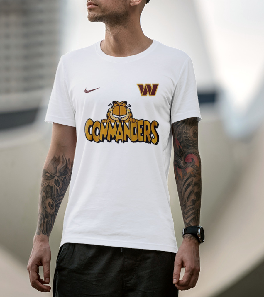 Nike Washington Commanders Garfield Collaboration Football Fan Collection T-Shirt
