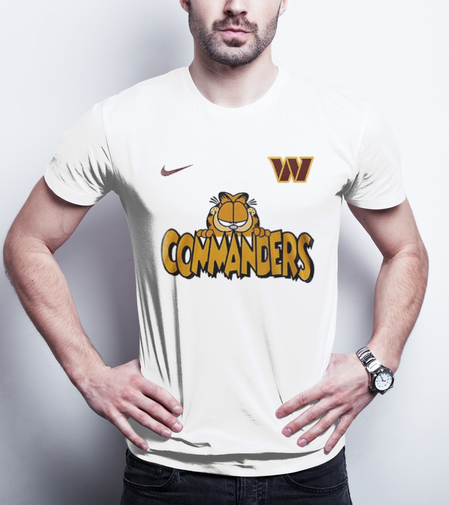 Nike Washington Commanders Garfield Collaboration Football Fan Collection T-Shirt